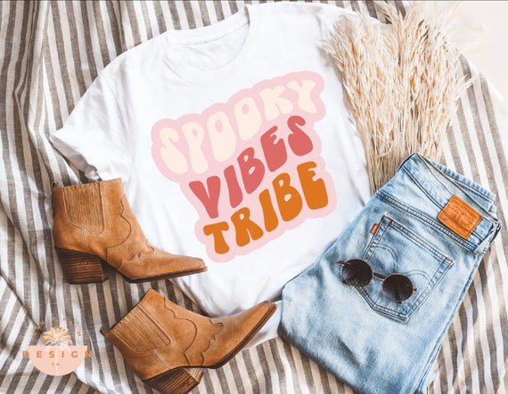 Spooky Vibes Tribe PNG Hey Boo Spooky Halloween Ghouls Rule | Etsy