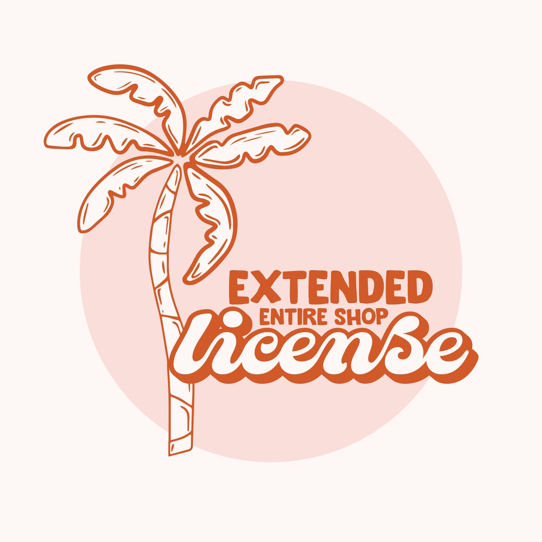 WHOLE SHOP Extended License For: Selling 100+ Printed Items ...