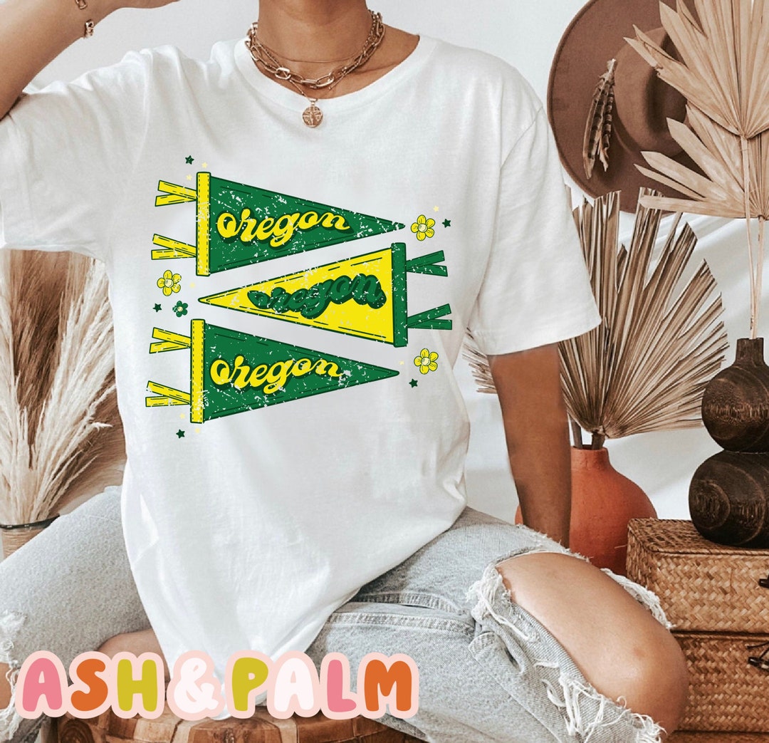 Oregon Pennant Distressed & Solid SVG PNG Files Football - Etsy