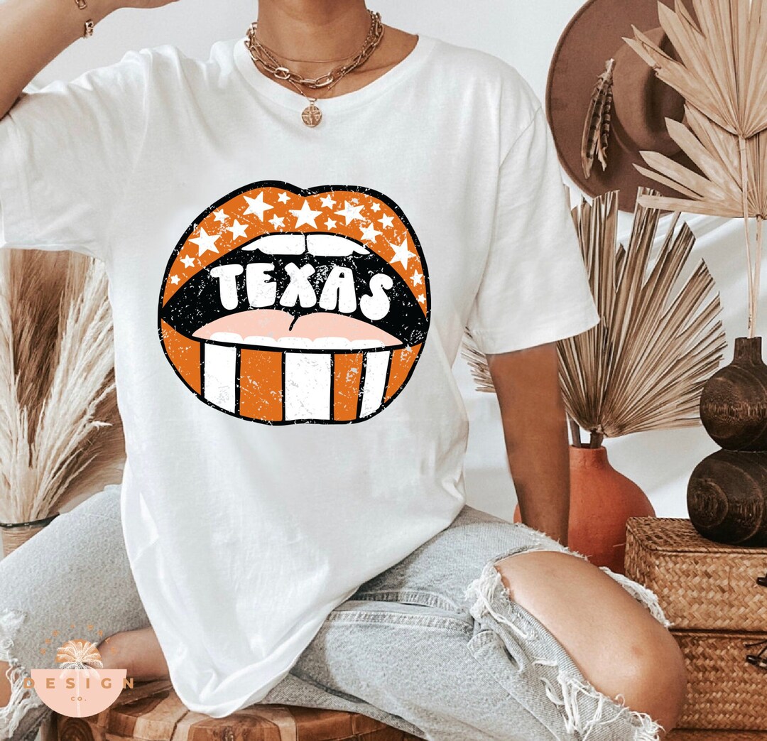 Texas Lips Distressed & Solid SVG + PNG Files - Football, Saturday ...