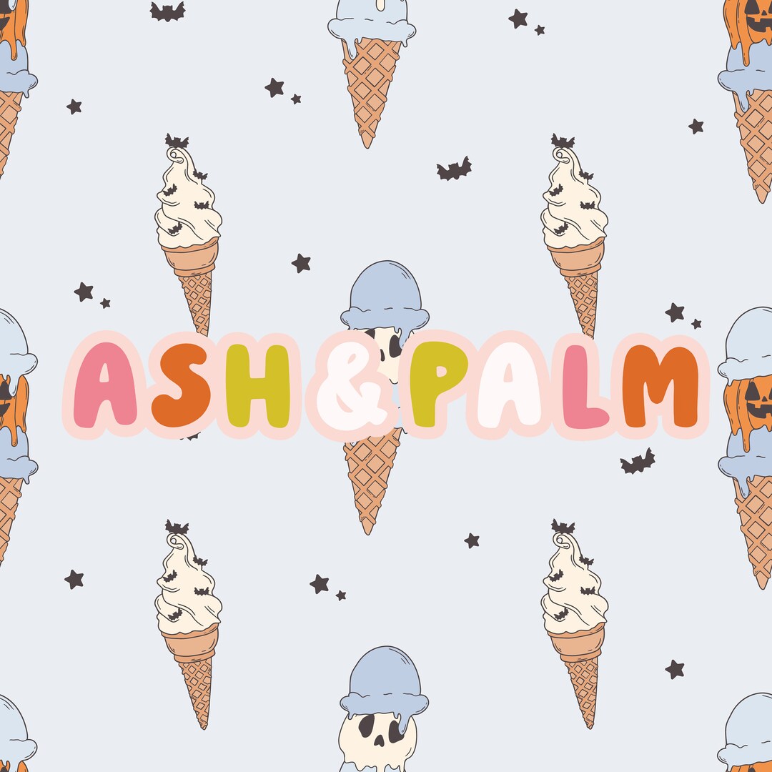 I Scream You Scream Seamless Pattern Fabric Printing, Sublimation ...