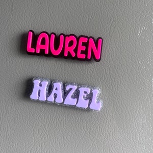 Custom Double Layered Name Magnets | Childs Art Display | Acrylic ...