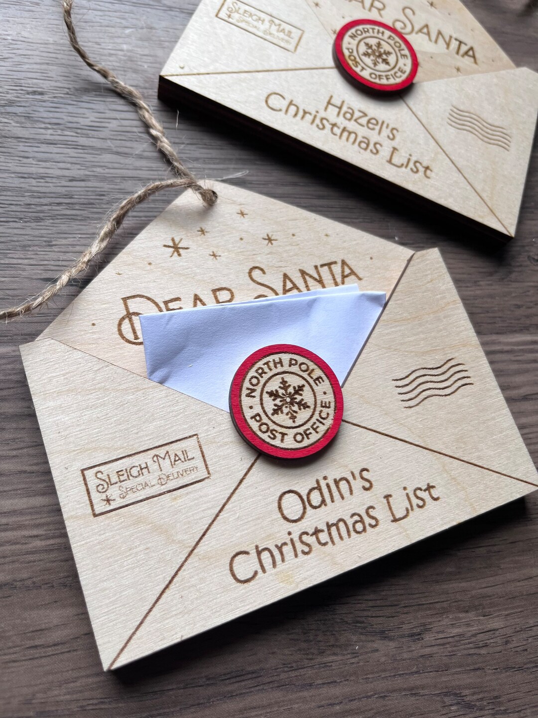 Letters to Santa Christmas Ornament | Custom Family Tradition Letter ...