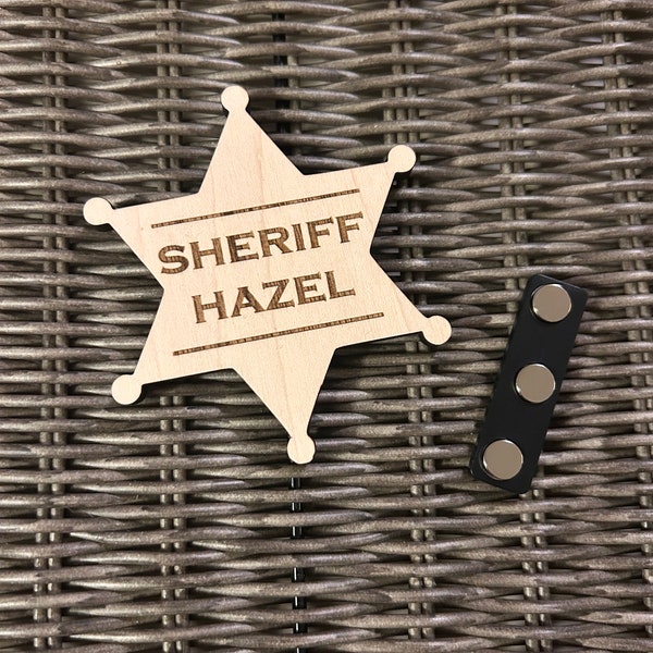 Wooden Deputy Sheriff Badge - Etsy