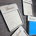 Personalized Notepad Holder Customer Teacher Gift Sticky Note Desk ...