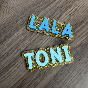 Custom Double Layered Name Magnets | Childs Art Display | Acrylic ...