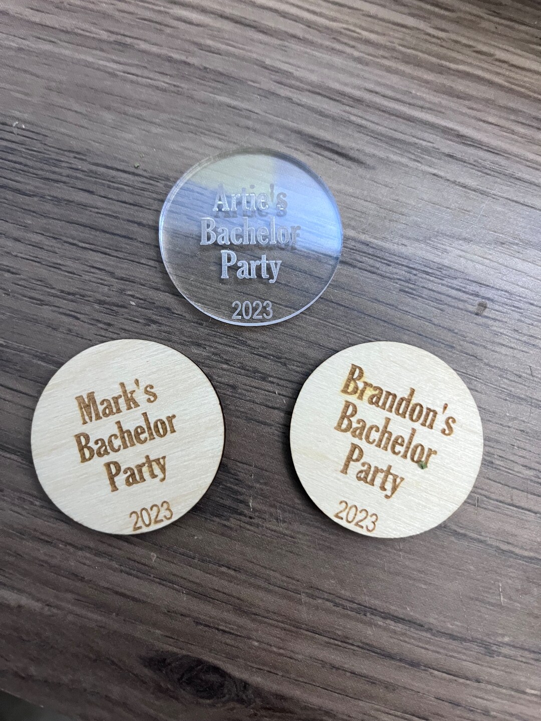 Engraved Golf Ball Marker: Custom Bachelor Party Favor - Etsy