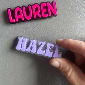 Custom Double Layered Name Magnets Childs Art Display Acrylic Fridge ...