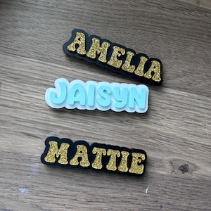 Custom Double Layered Name Magnets | Childs Art Display | Acrylic ...
