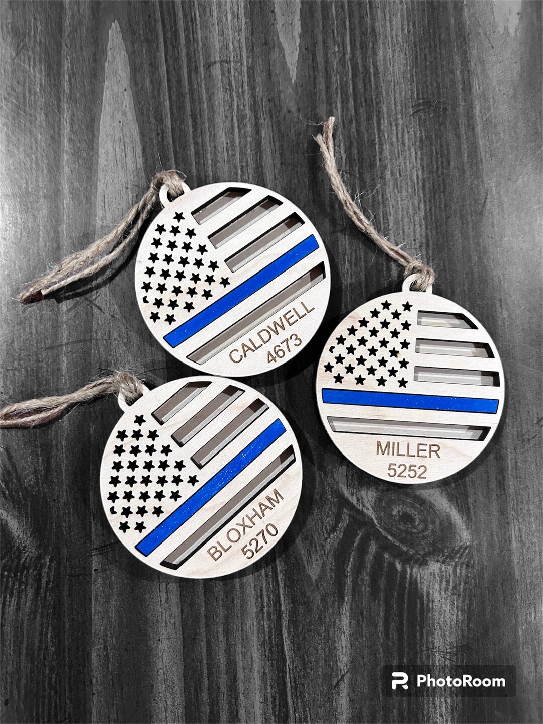 First Responders Double Layered Ornament | Custom Wooden Ornament ...