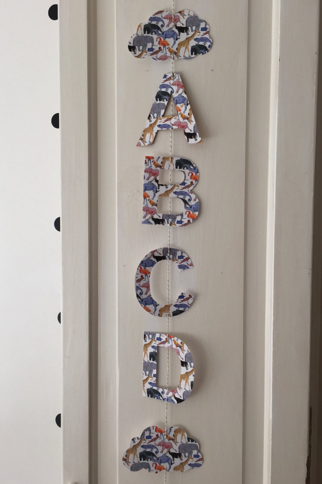 Fabric Word Garland/ Liberty Print Name Garland/garlands/name Bunting ...