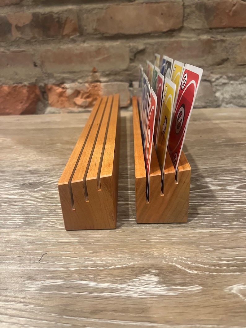 Wooden Playing Card Holders - Etsy