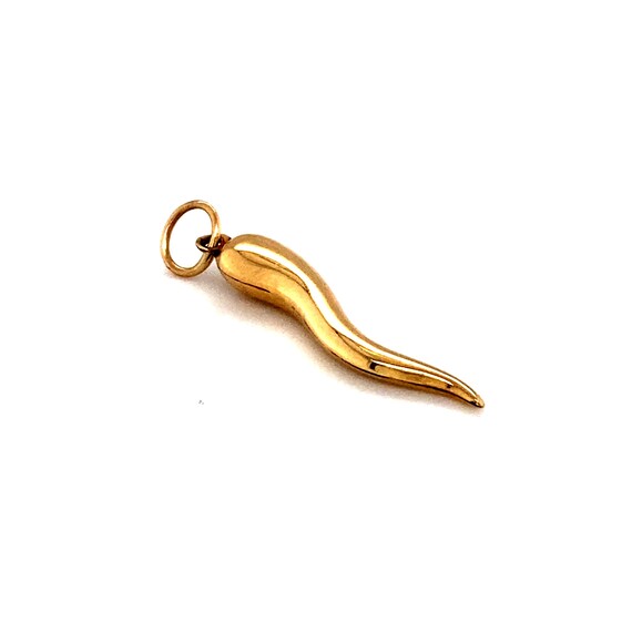 Circa 1950s Italian Cornicello Horn Pendant in 14K Go… - Gem