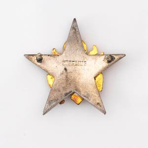 Circa 1950s Army Officer Eagle Crest Military Star Pin, VJ #896 - Etsy