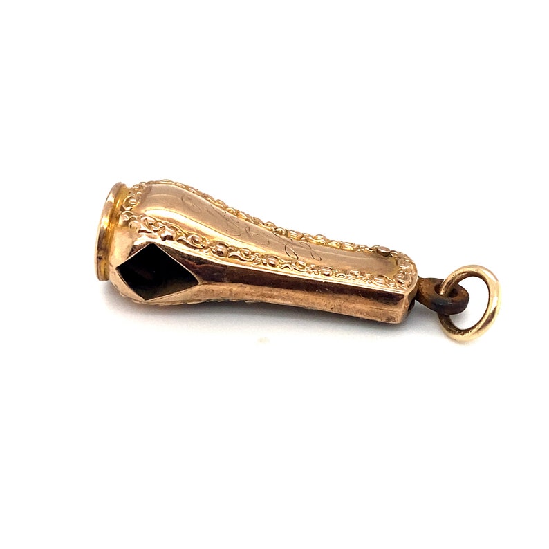 Circa 1890s Monogrammed HR Cigar Cutter Charm in 10 Karat Yellow Gold ...