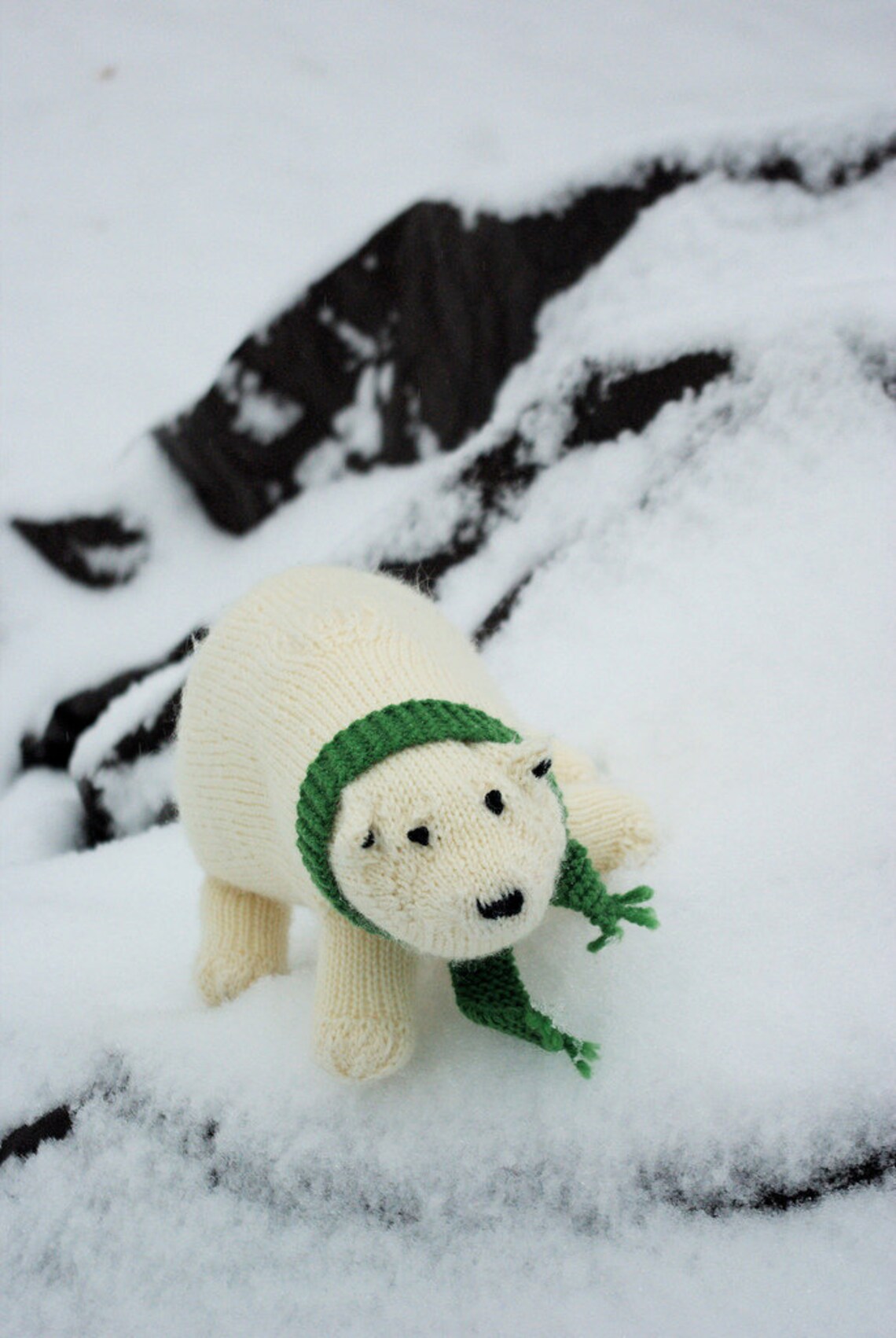Bradac Polar Bear Knitting Kit - Etsy