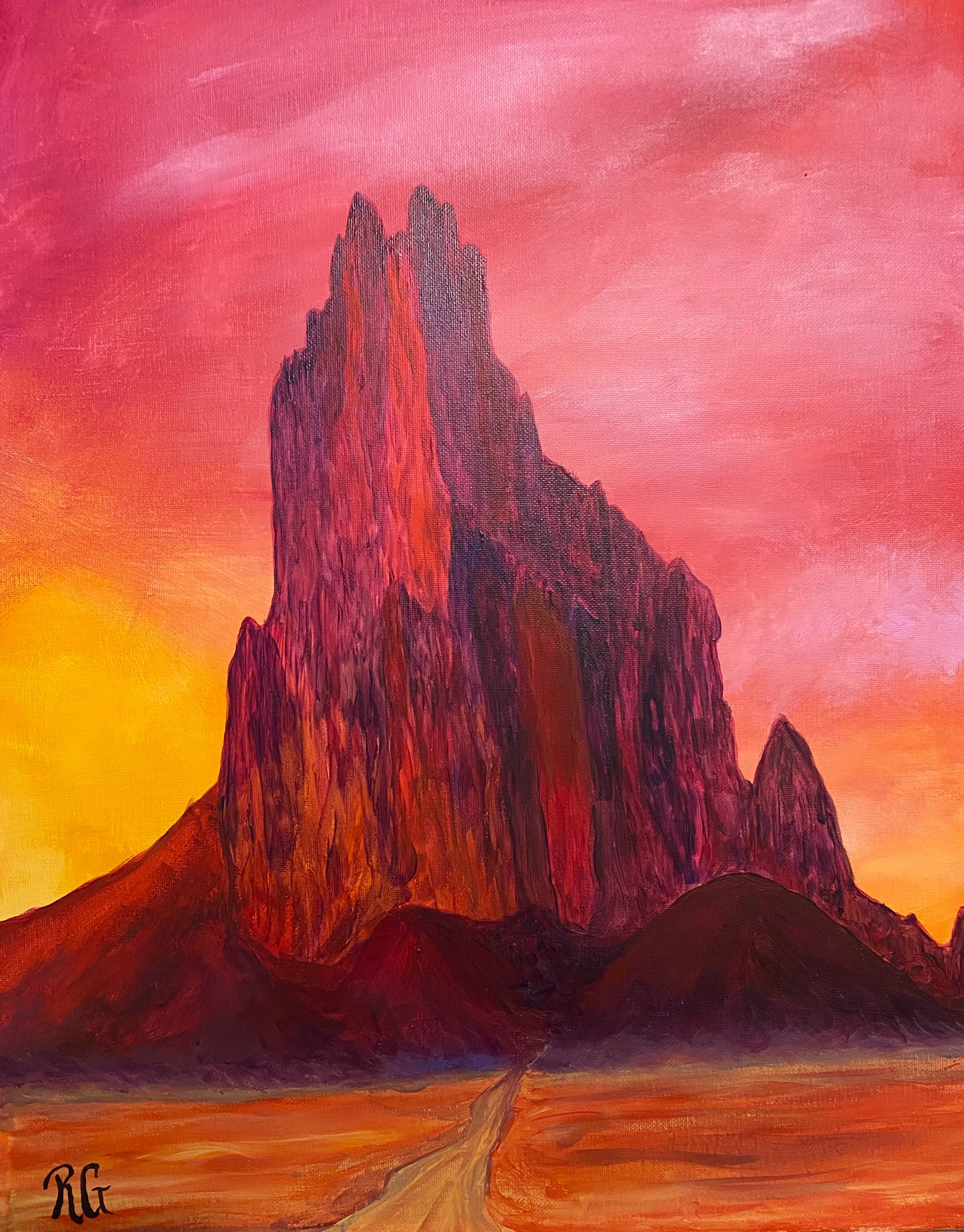 Shiprock Sunset