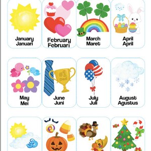 English/bahasa Indonesia Poster Pack- Numbers, Animals, Colours and ...