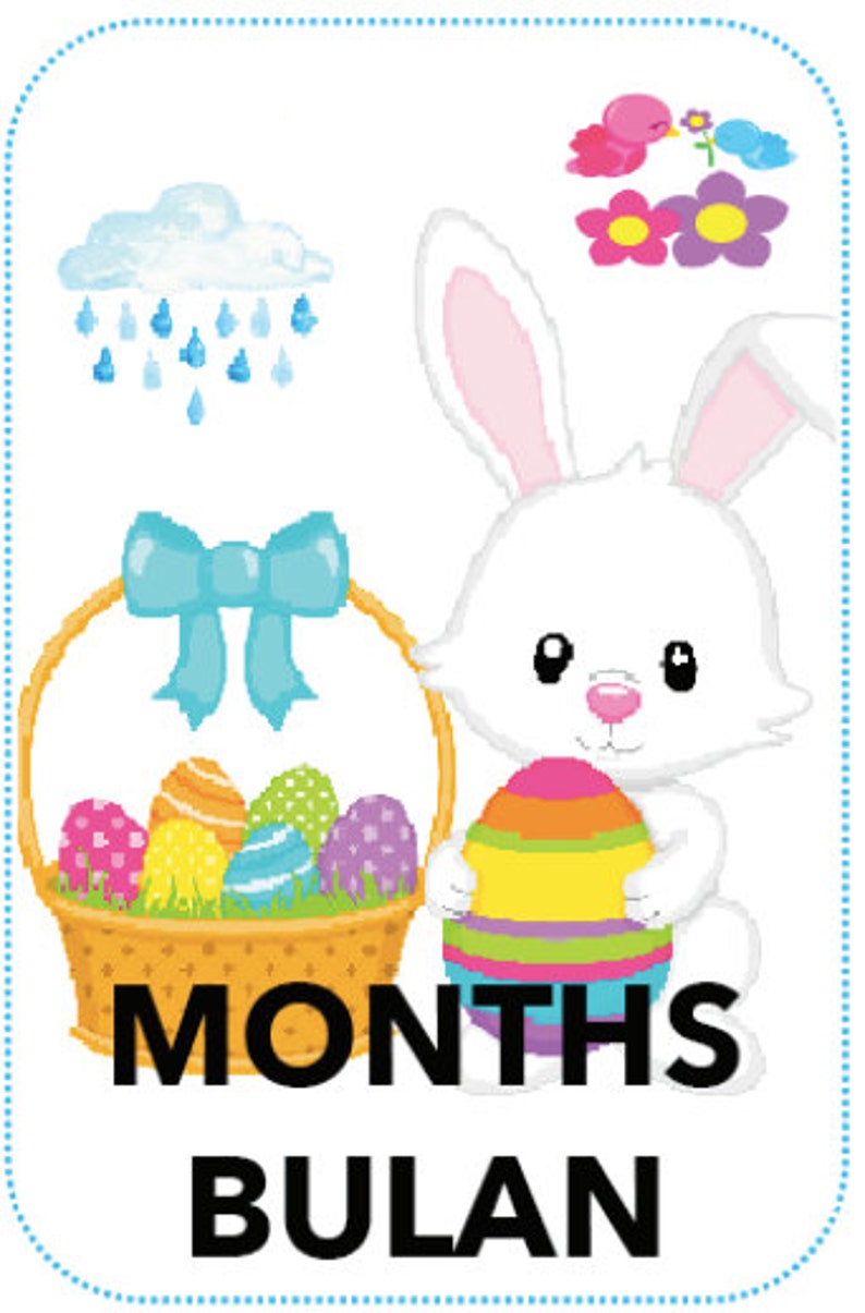 English/bahasa Indonesia Flash Cards - Numbers, Animals, Colours and ...