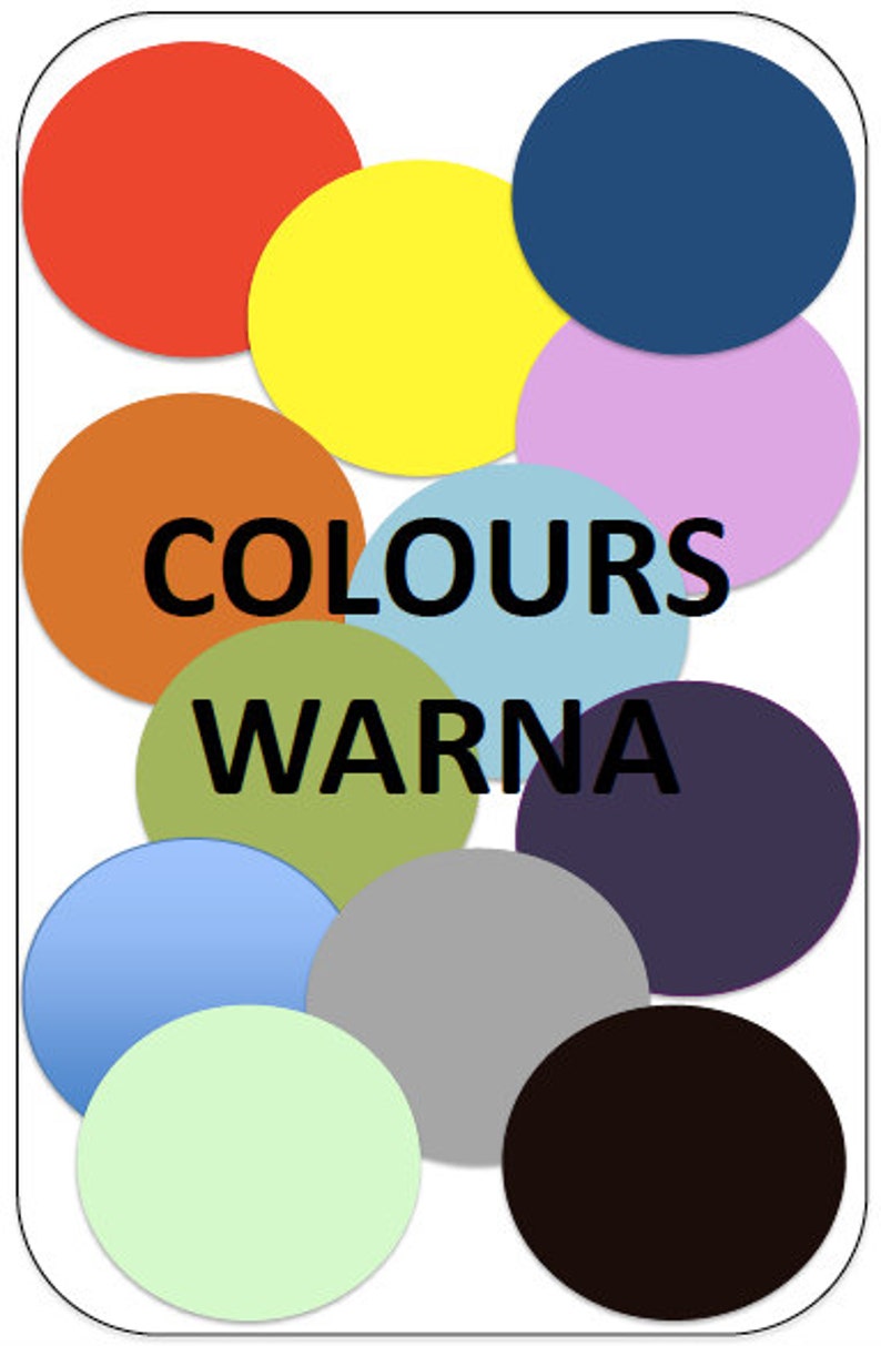 English/bahasa Indonesia Flash Cards - Numbers, Animals, Colours and ...