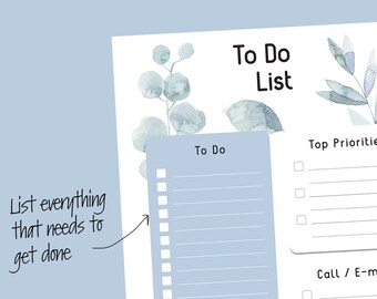 Printable to Do List Printable Planner Insert Happy Planner Refill ...