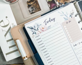 Printable Weekly Floral Planner Wo2p Inserts Agenda Refill | Etsy