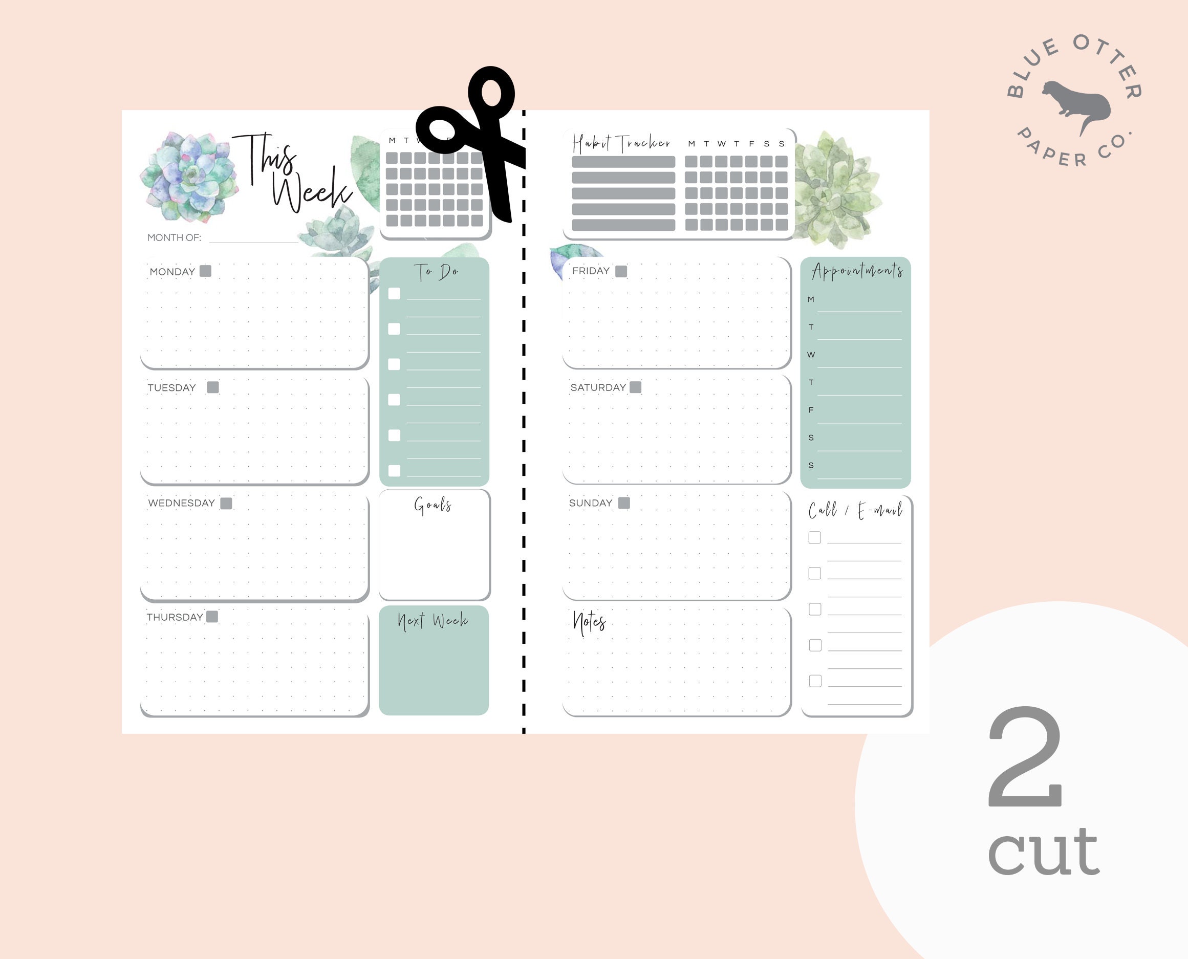 Printable Weekly Planner Happy Planner Classic Refill Planner - Etsy