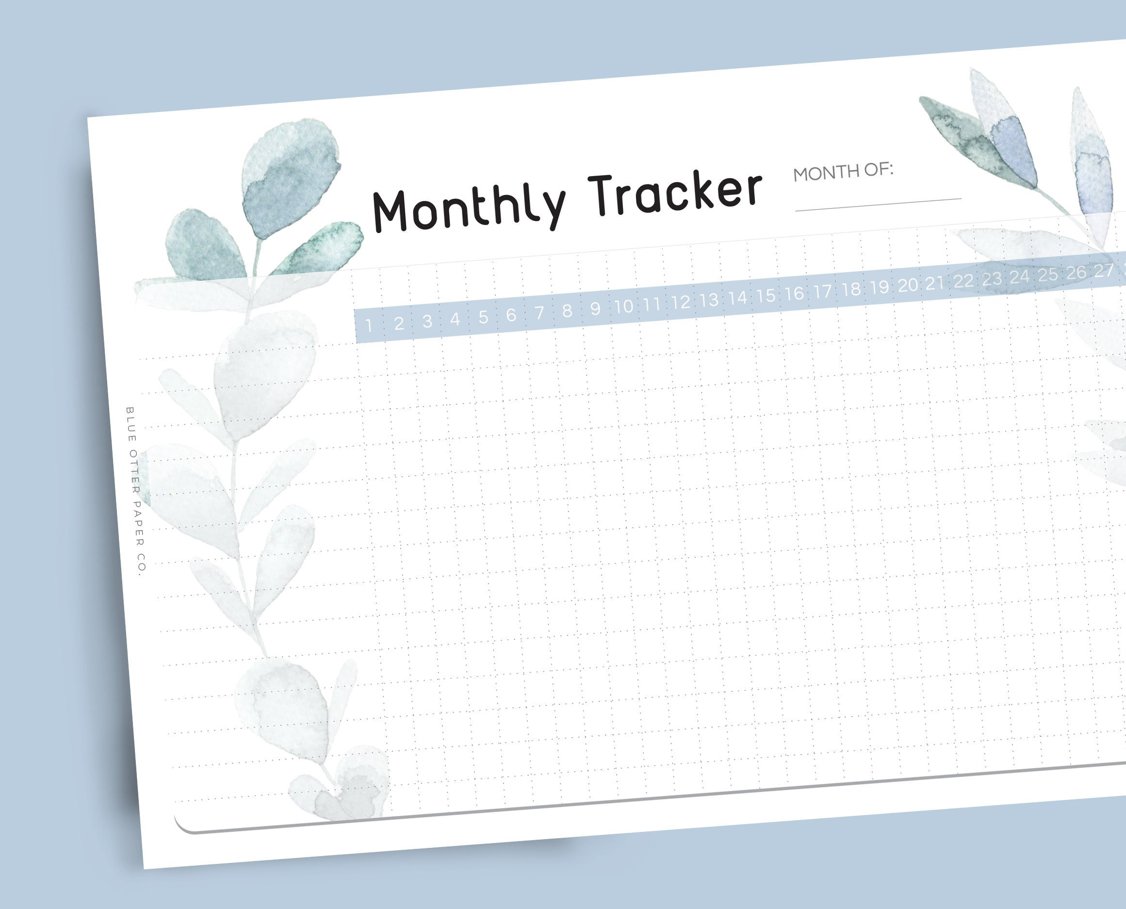A5 Printable Monthly Tracker, Half Letter Planner Refill, Agenda Insert ...