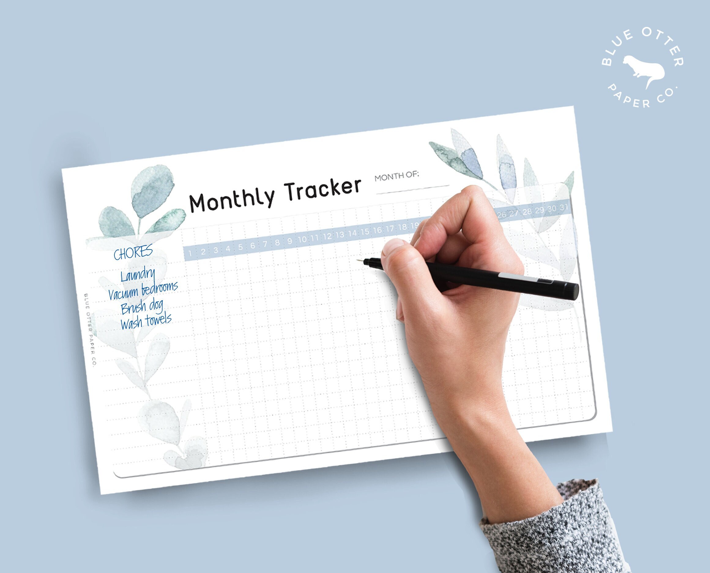 A5 Printable Monthly Tracker, Half Letter Planner Refill, Agenda Insert ...