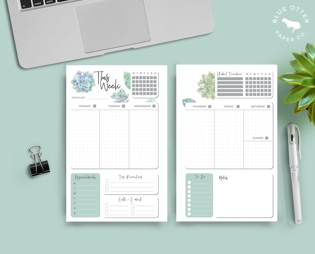 Printable Weekly Planner Happy Planner Classic, Refill Planner Insert ...