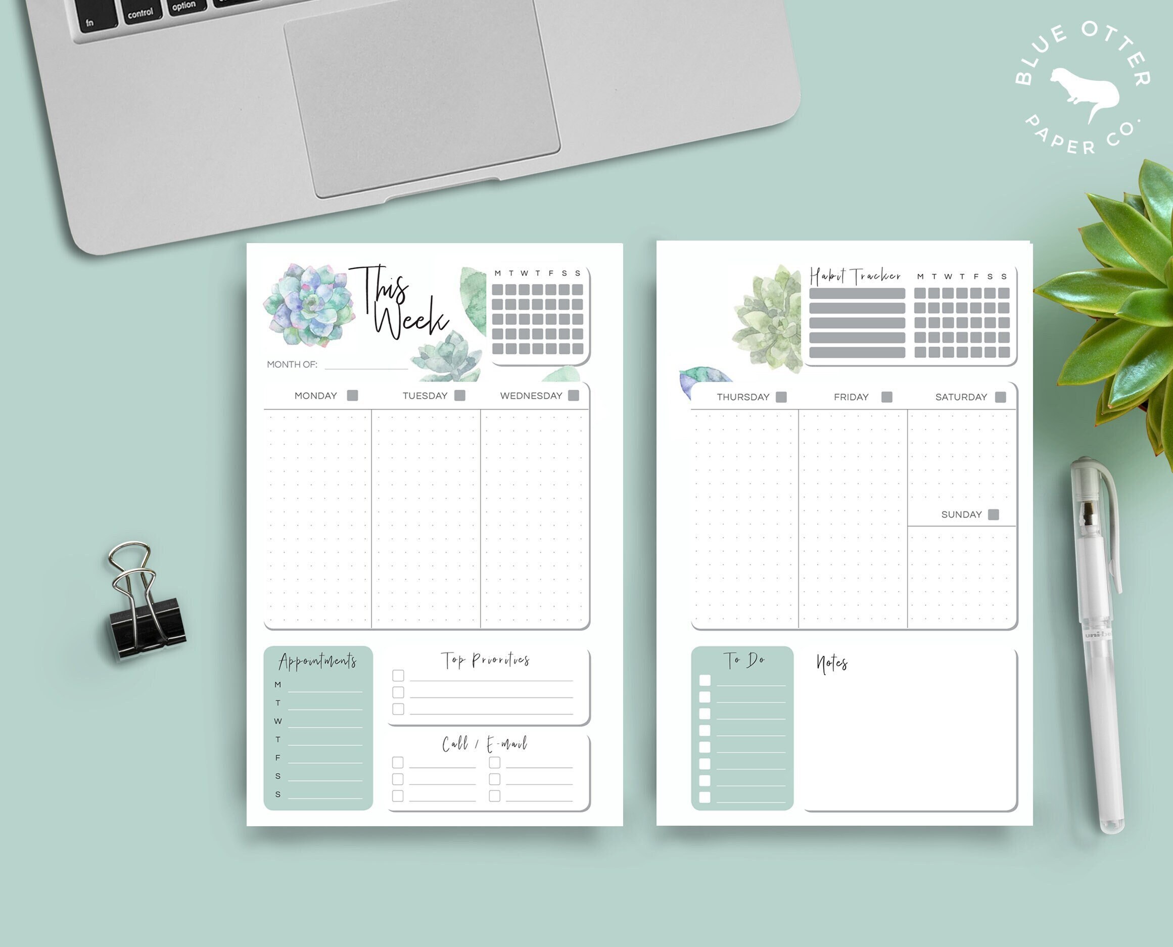 Printable Weekly Planner Happy Planner Classic, Refill Planner Insert ...