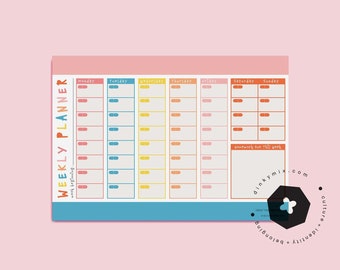 Family Kid Timetable - Etsy