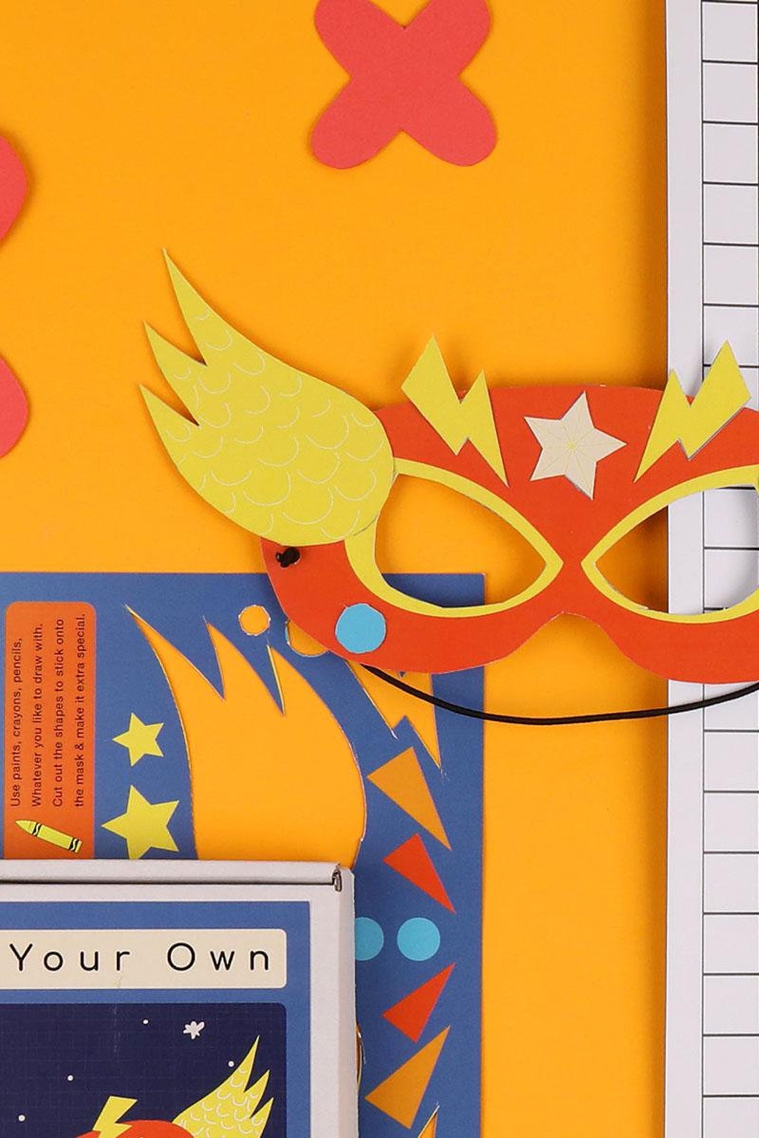 Make Your Own Superhero Mask, Superhero Paper Craft Kit, Superhero ...