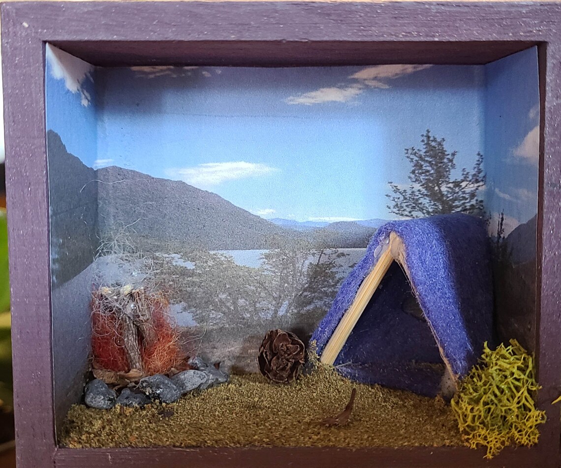 One of a Kind Handcrafted Miniature Shadowbox Terrain Display for ...