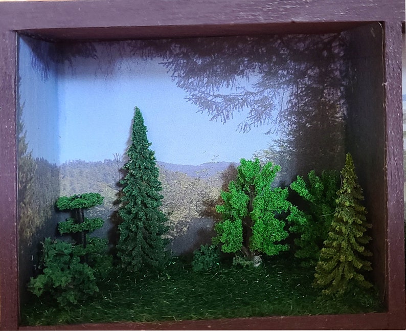 One of a Kind Handcrafted Miniature Shadowbox Terrain Display for ...