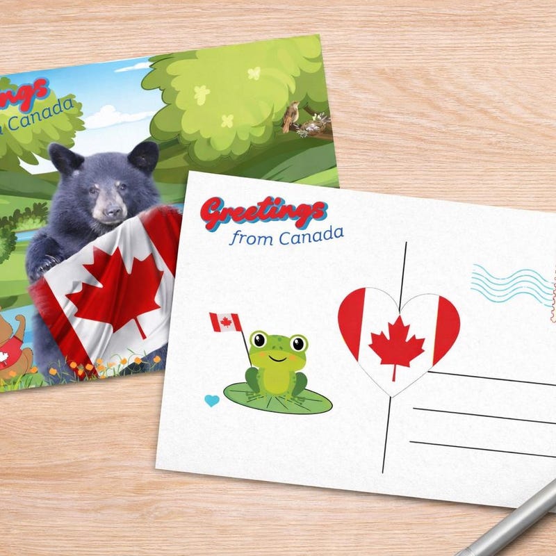 Canadian Wildlife Postcards - Etsy