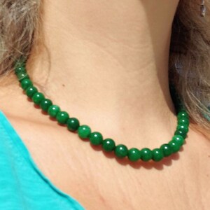 Jade Choker Necklace Gemstone Choker Natural Stone Neckalce | Etsy