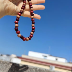 Brown Wood Choker Neckalce Wooden Bead Choker for Men 8 Mm - Etsy