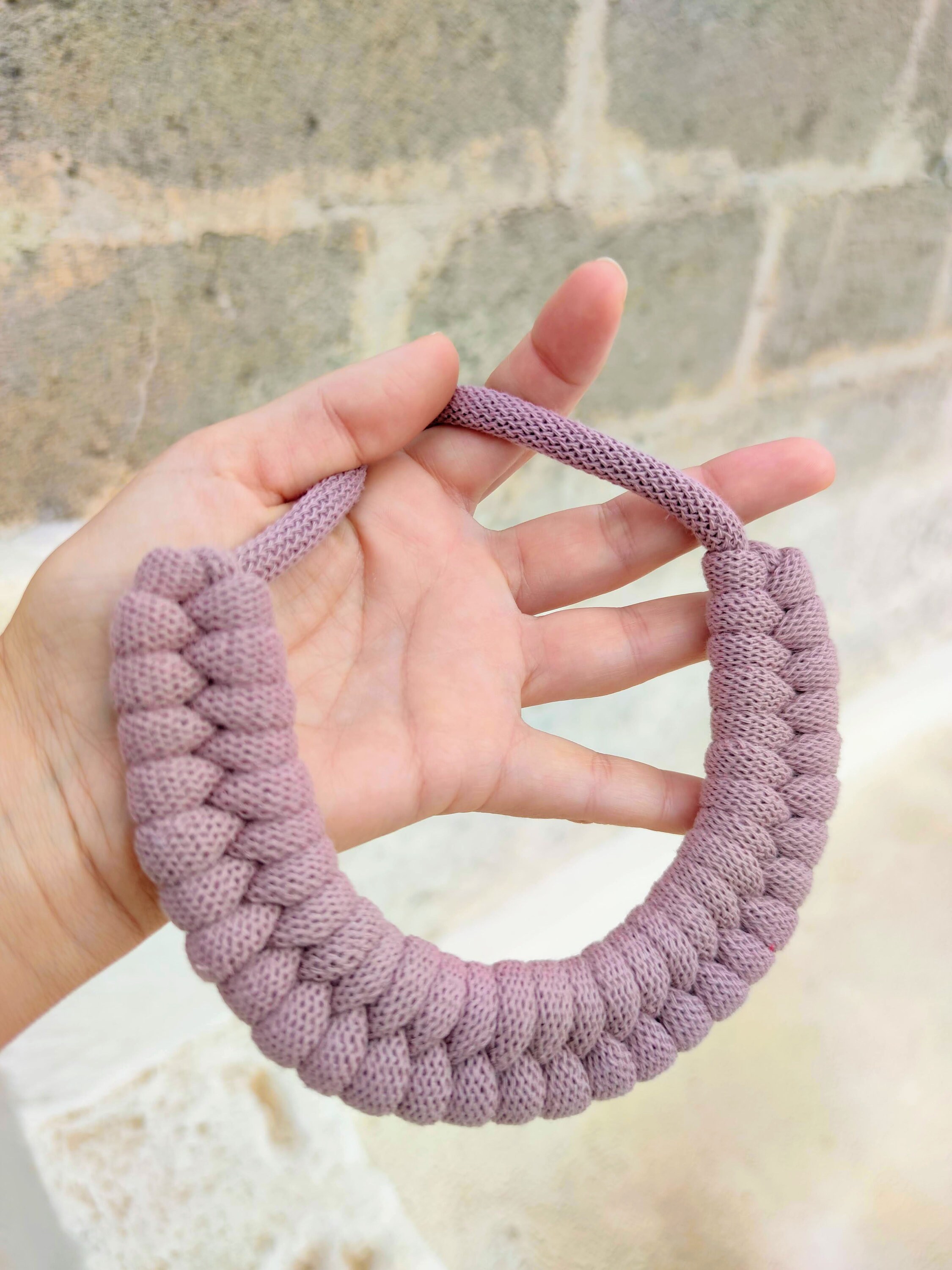 Chunky Choker Fabric Rope Choker Necklace Golden White Choker Braided ...