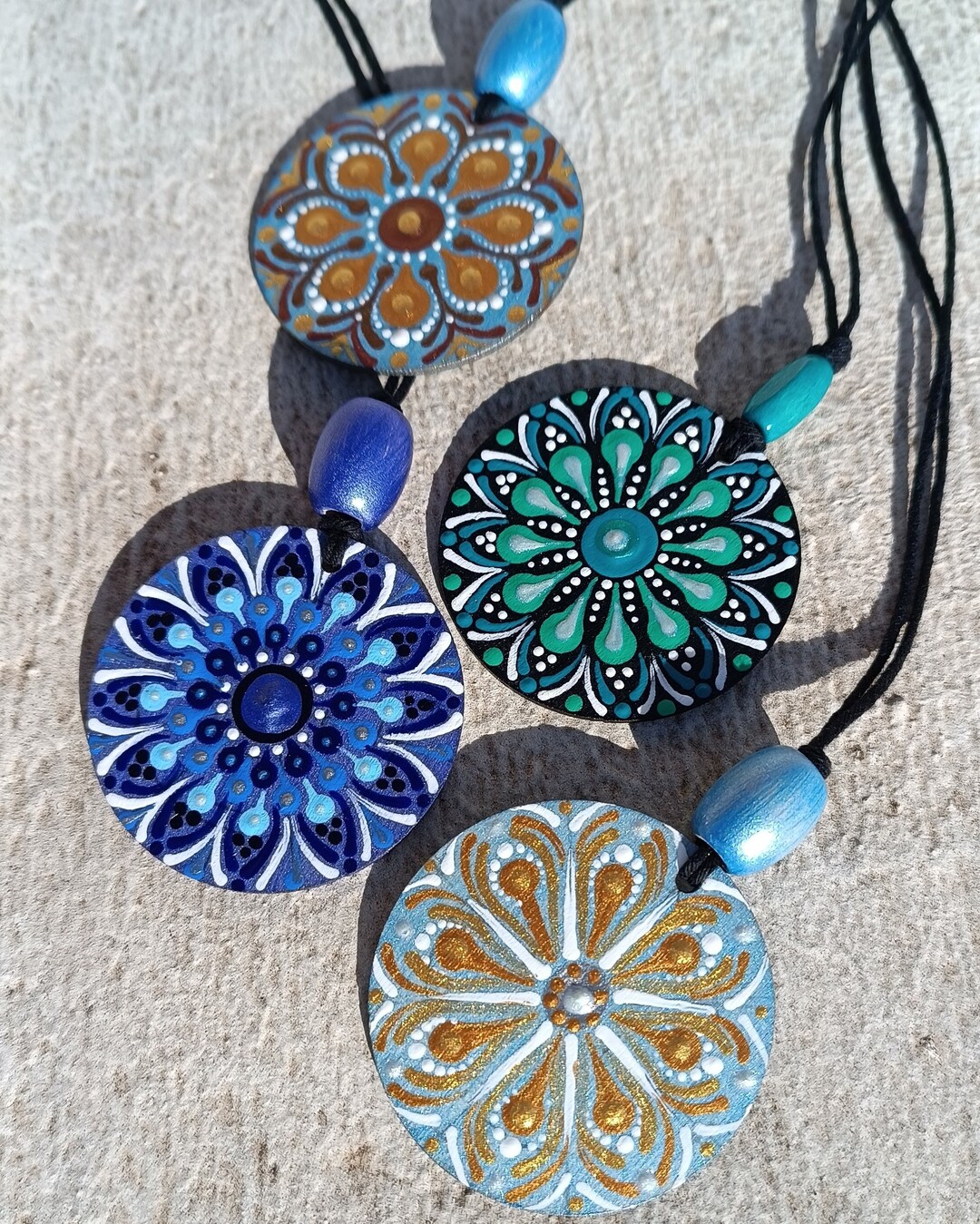 Custom Mandala Double Face Mandala Necklace Customizable Mandala ...