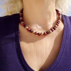 Brown Wood Choker Neckalce Wooden Bead Choker for Men 8 Mm - Etsy