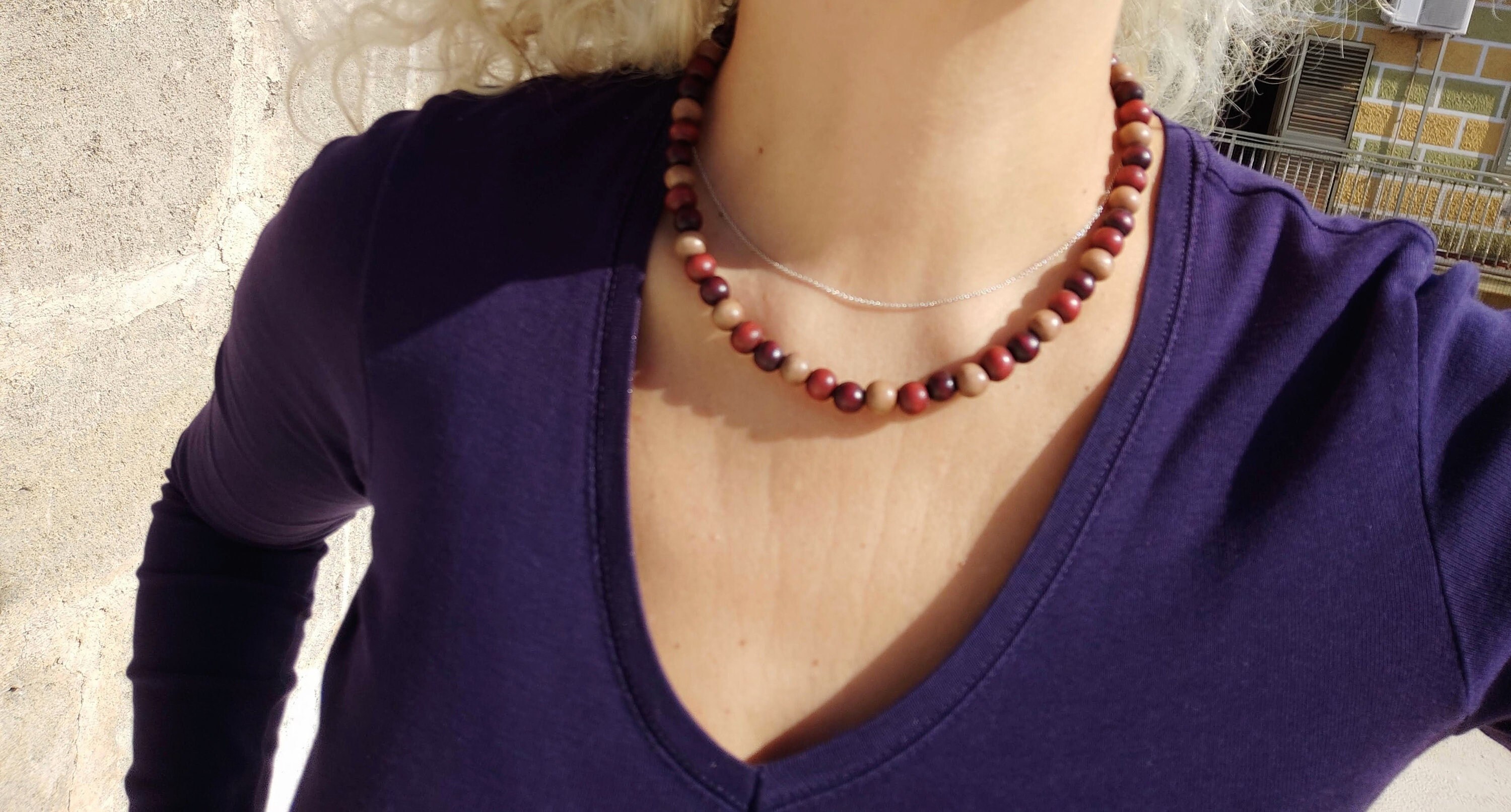 Brown Wood Choker Neckalce Wooden Bead Choker for Men 8 Mm - Etsy