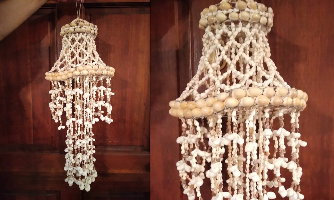 Philippine Vintage Seashells Chandelier - Etsy