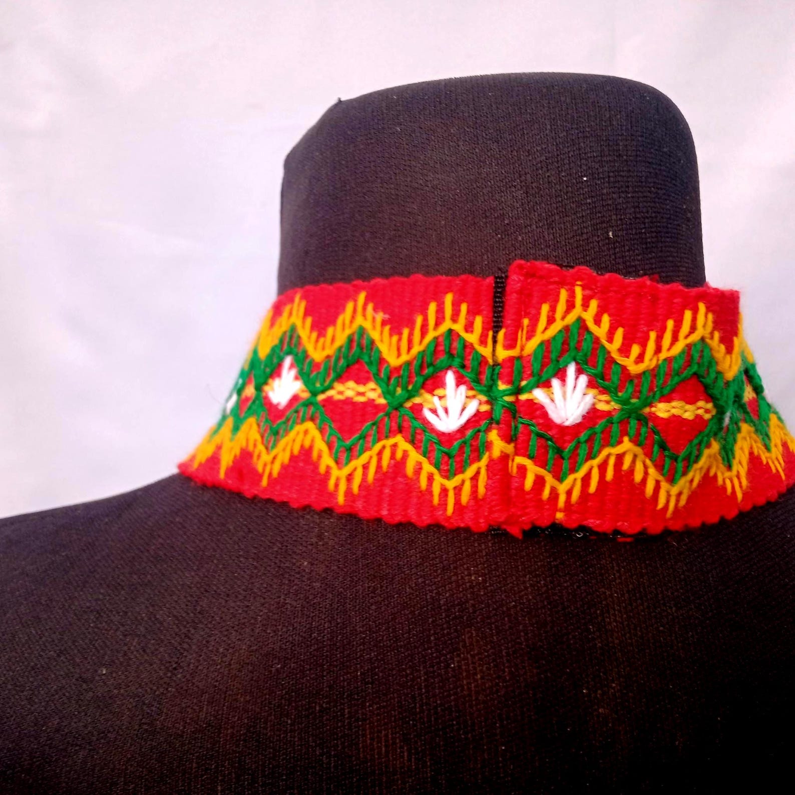 Kalinga Igorot Beaded Choker, Inabel Tribal Necklace With Tassels ...
