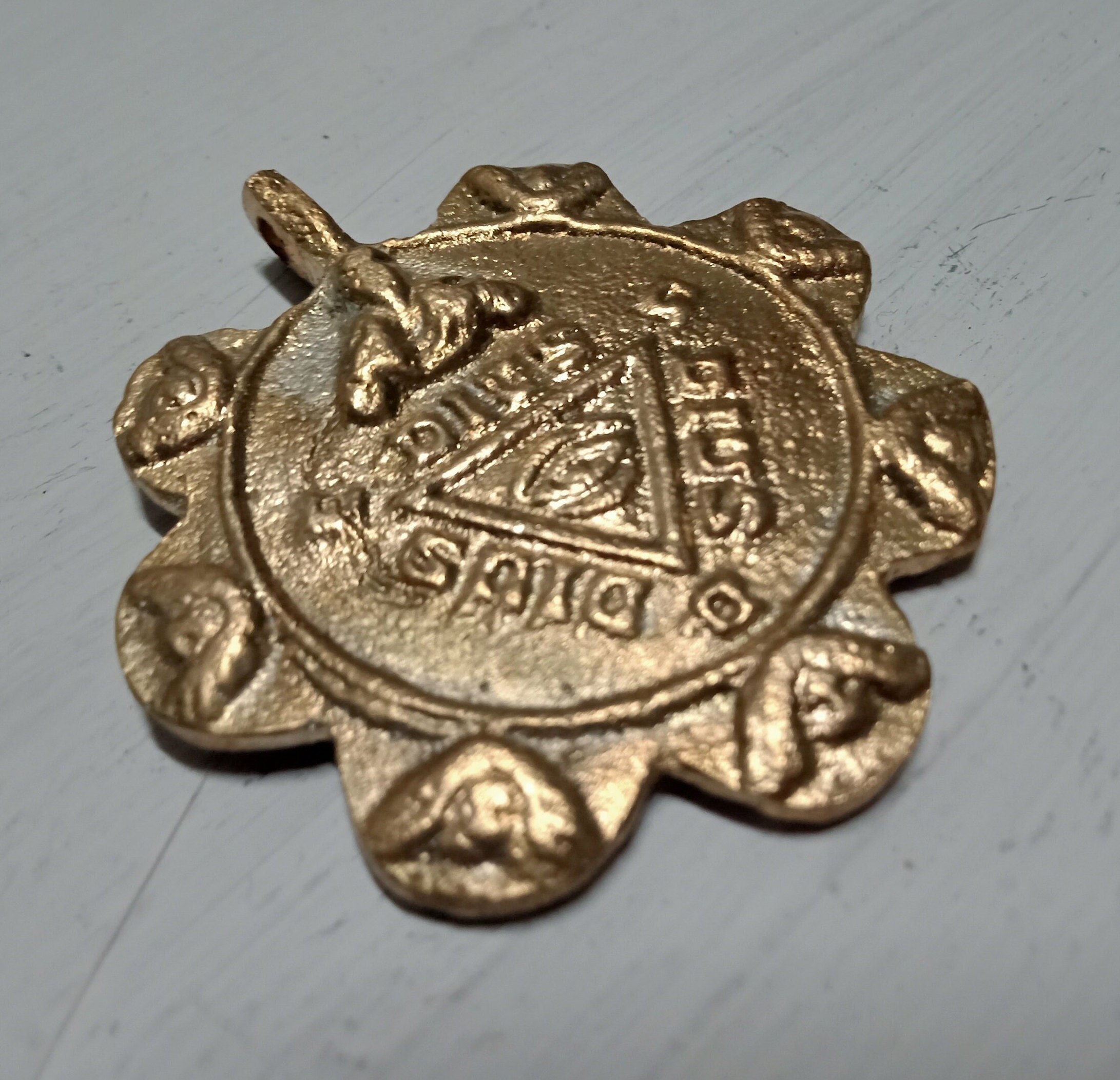 Seven Archangel Medallion Vintage Anting-anting Brass Amulet ...