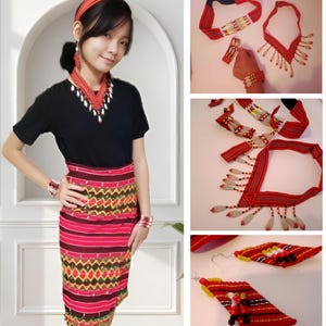 Complete Cordillera Benguet Trival Ethnic Wear, Poncho, Skirt Set W ...