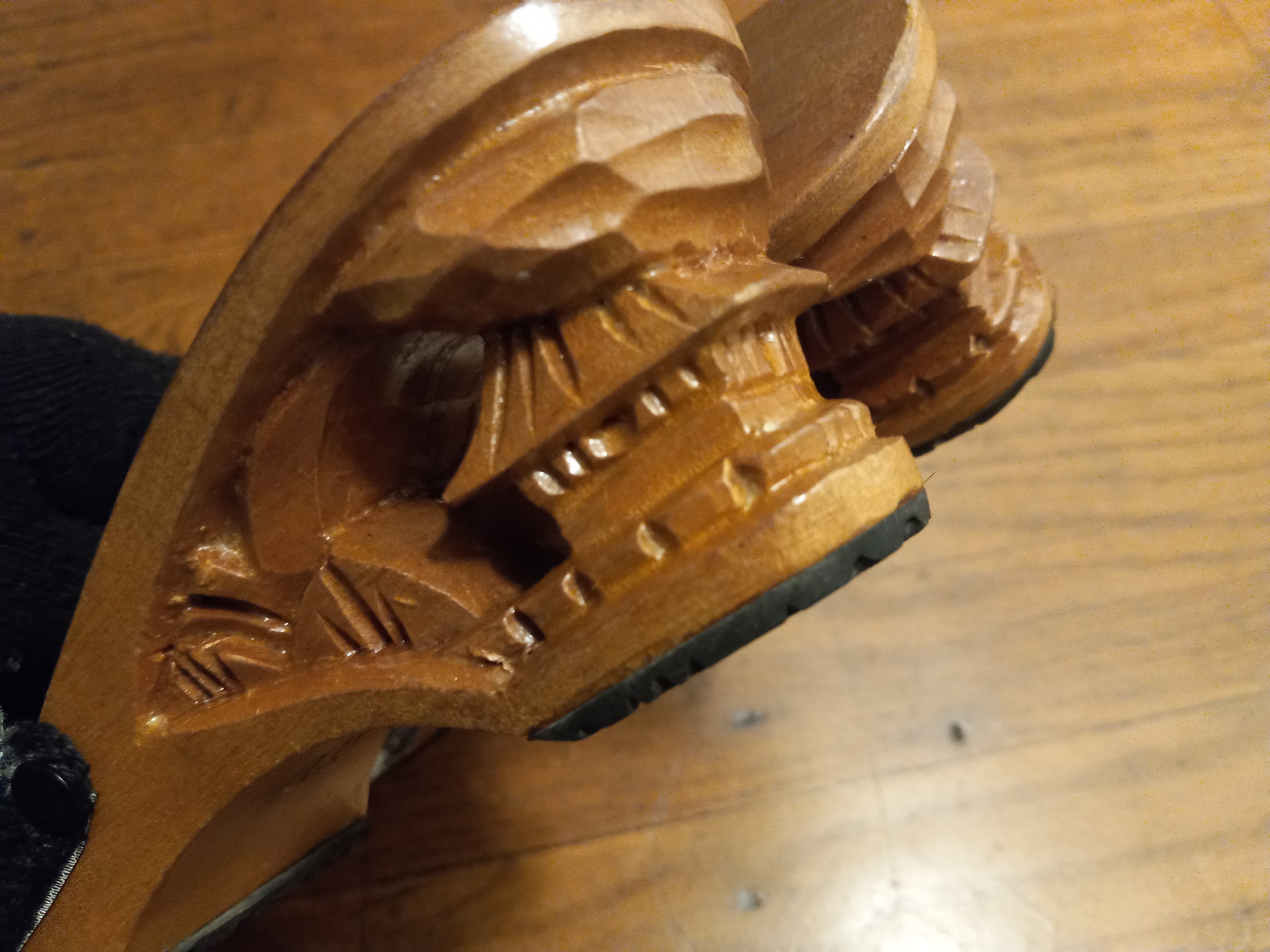 BAKYA Philippine Native Curved Wooden Slip-on Shoe Filipina - Etsy