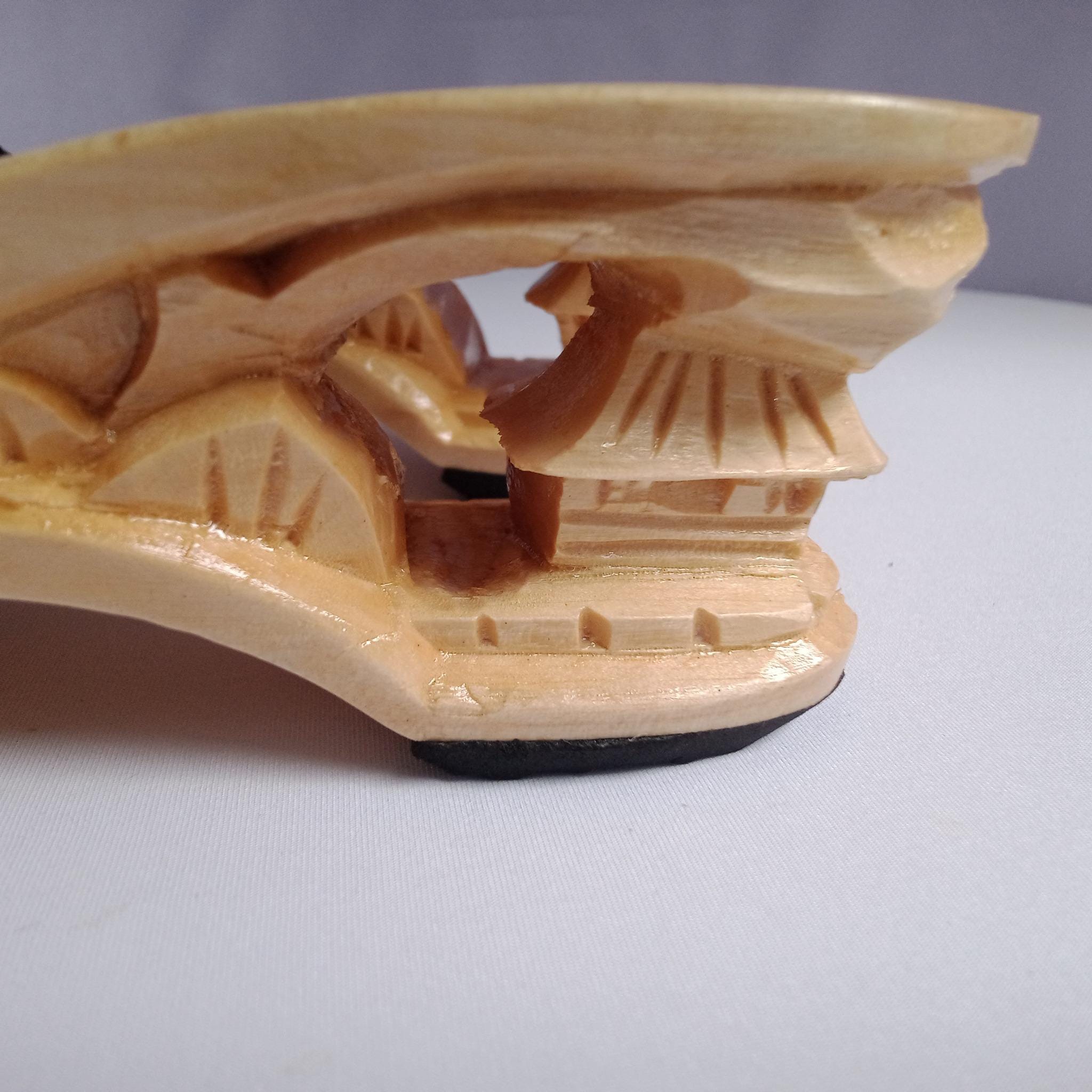 BAKYA Philippine Native Curved Wooden Slip-on Shoe, Filipina ...