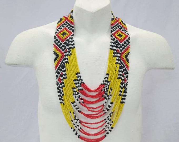 Manobo T'boli 20-layer Ethnic Bead Necklace Traditional Mindanao Truly ...