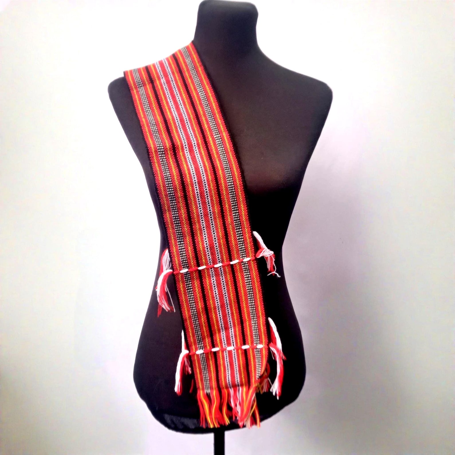 IGOROT SASH SABLAY 2 Yards Long 5" Wide, Philippines Original Inabel ...